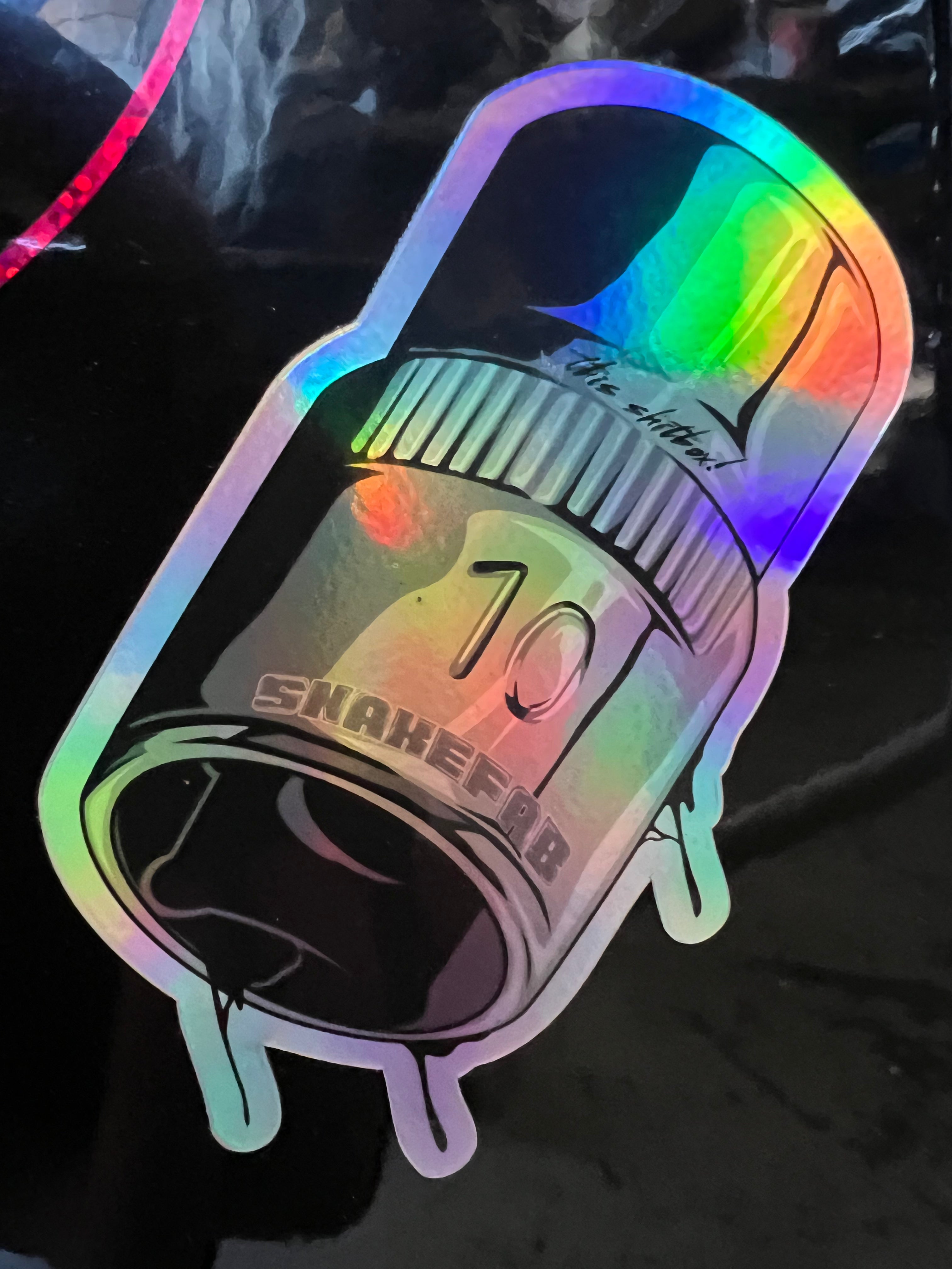 10mm Socket Sticker (Holographic) – SnakeFab